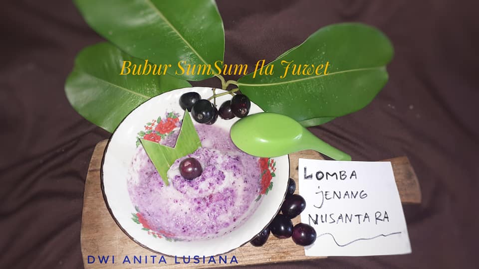 bubur Sumsum dengan fla juwet atau duwet - langsungenak.com