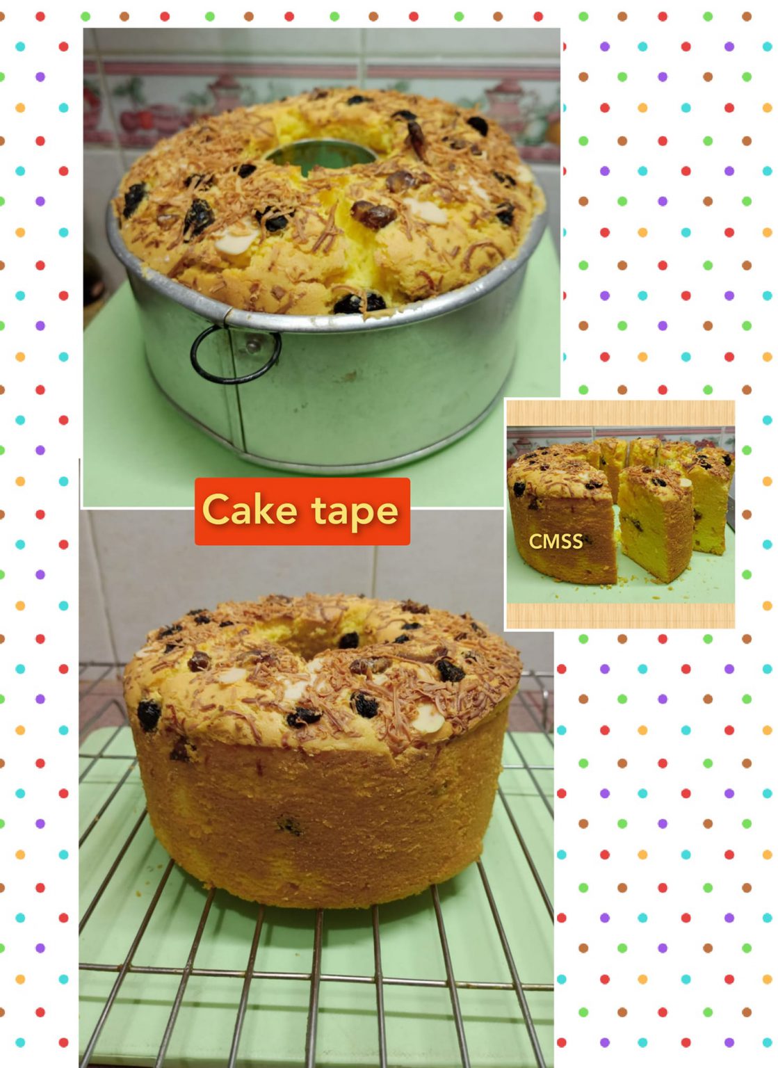 CAKE TAPE topping keju almond dan kismis by MartyPur Cmss ...